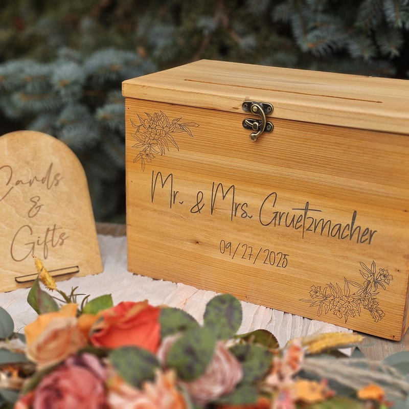 Primitive Box Floral - Etsy