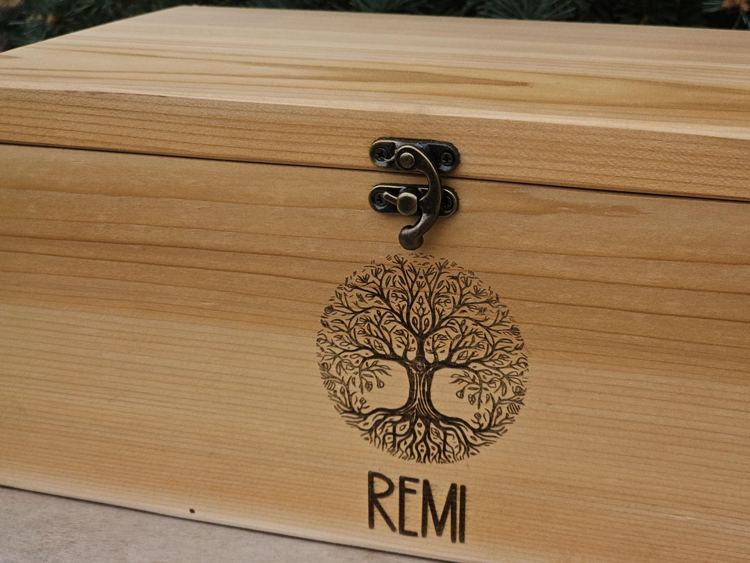Custom Keepsake Box – Engraved Wooden Memory Box for Weddings ...