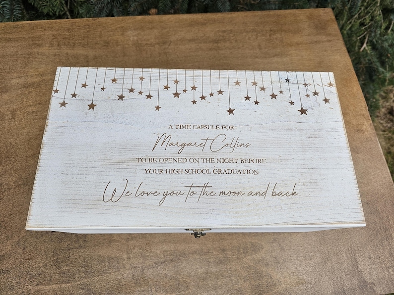 Personalized Baby Keepsake Box: Rustic Cedar Time Capsule - Etsy