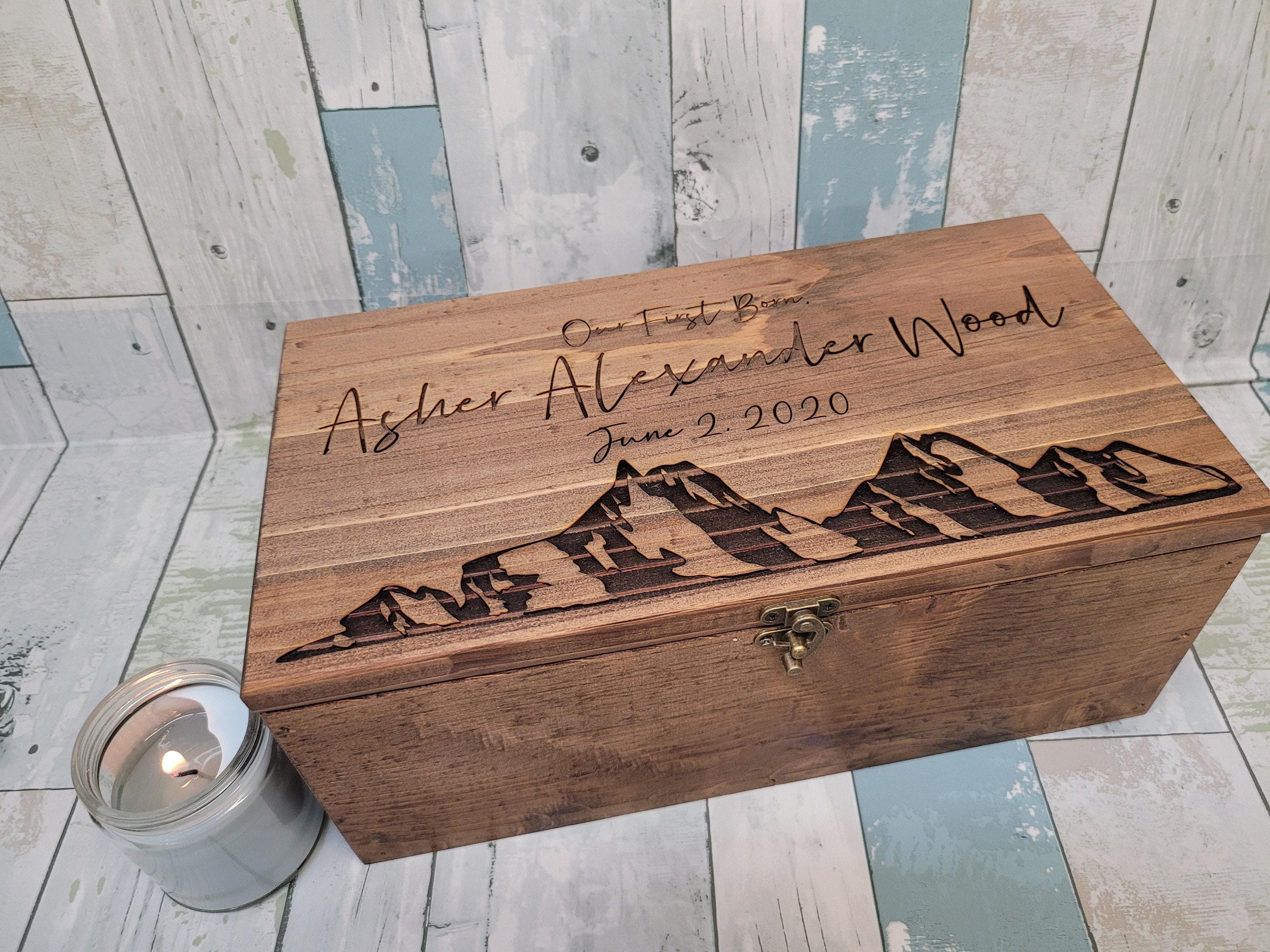 Custom Keepsake Box – Engraved Wooden Memory Box, Personalized Gift Box ...