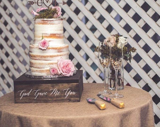 14 or ANY SIZE Rustic Wood Wedding Cake Stand Wedding Cake Tray ...