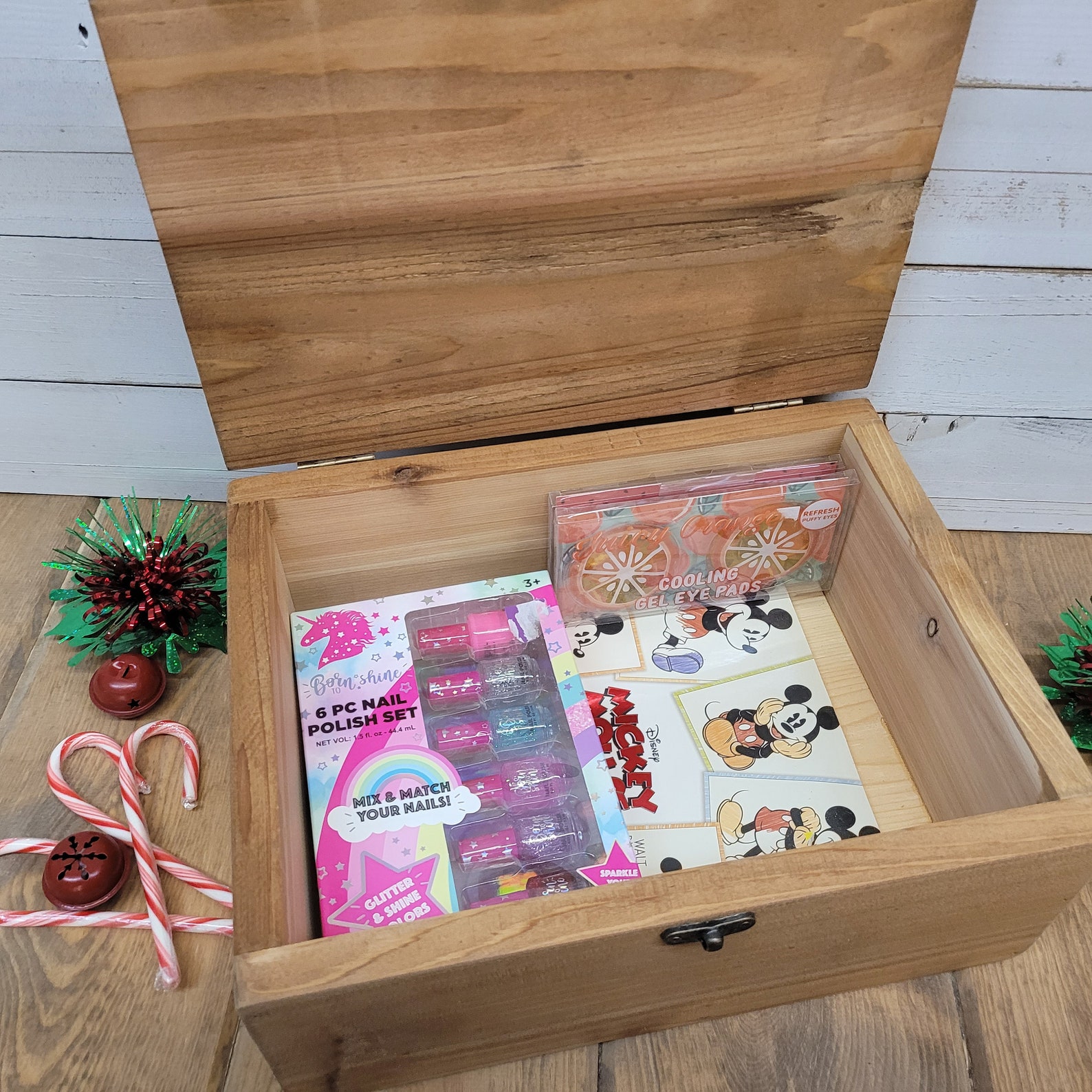 Christmas Eve Gift Box St Nick Gift Box Wooden Personalized - Etsy