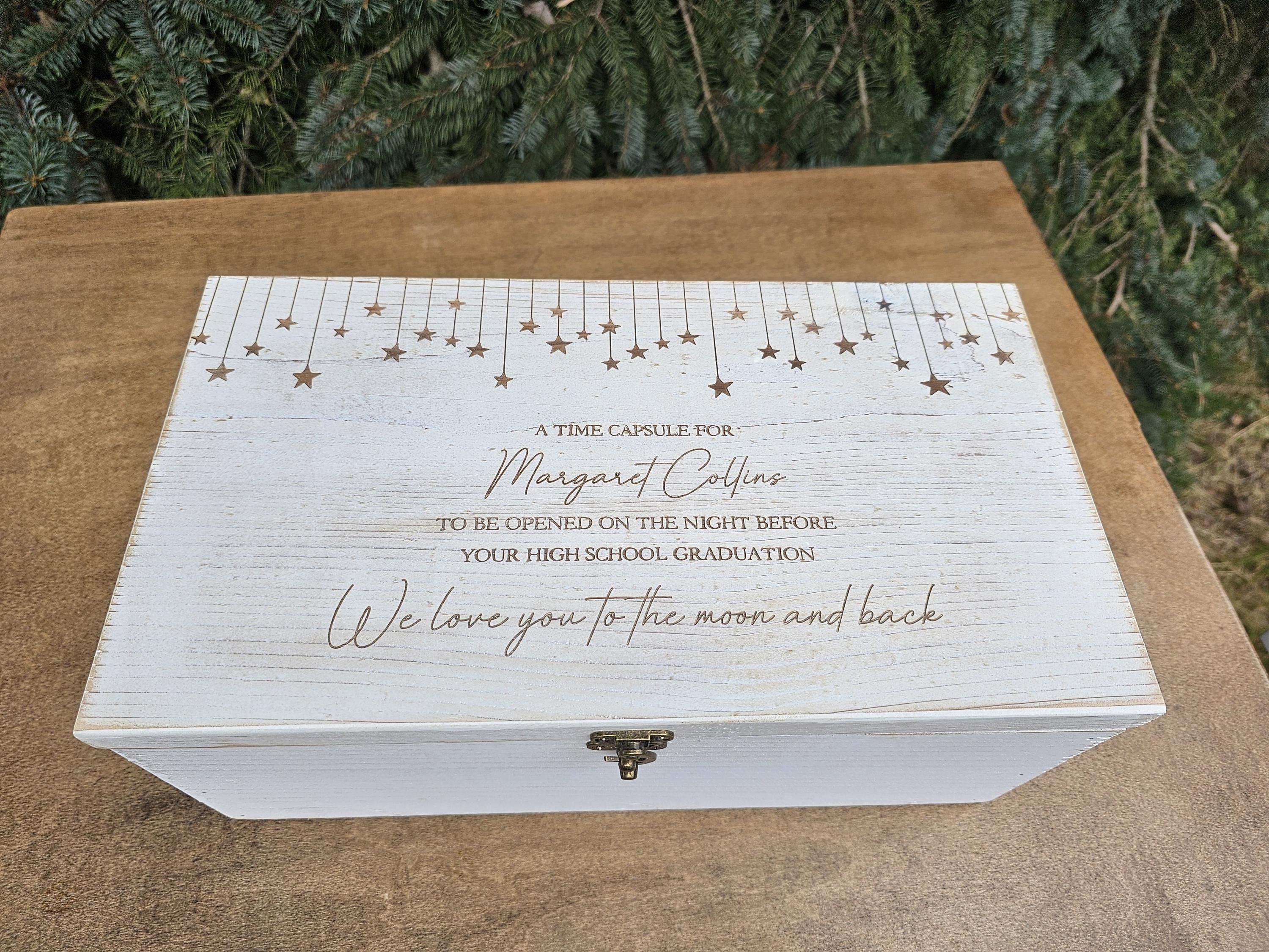 Personalized Baby Keepsake Box: Rustic Cedar Time Capsule - Etsy