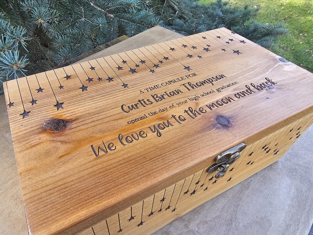 Time Capsule Keepsake Box for Newborn | Senior Gift | Personalized ...