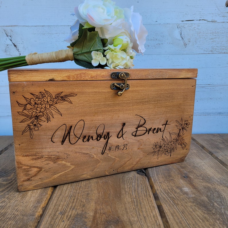 Wedding Gift Card Box Wedding Card Box With Slot Rustic - Etsy