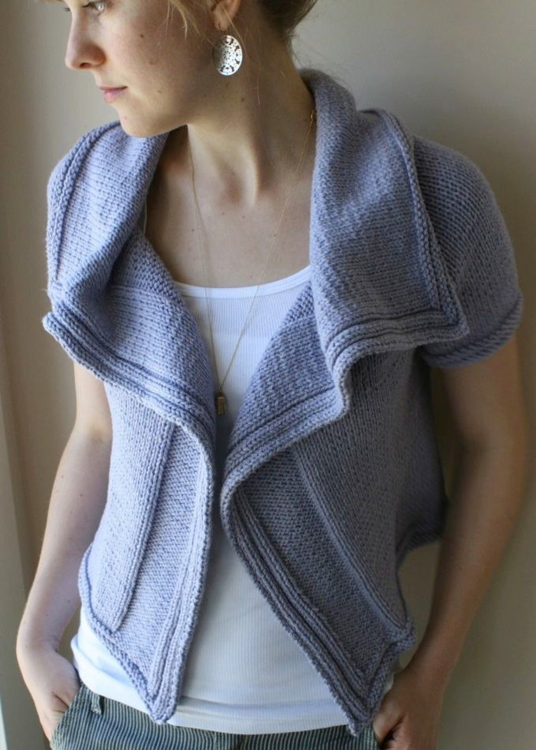 Lilas Cardigan PDF KNITTING PATTERN - Etsy
