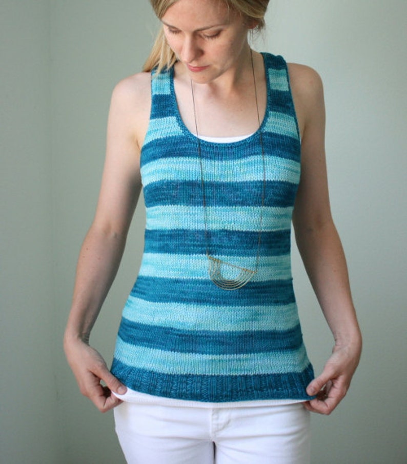 Aquae Tank PDF KNITTING PATTERN - Etsy