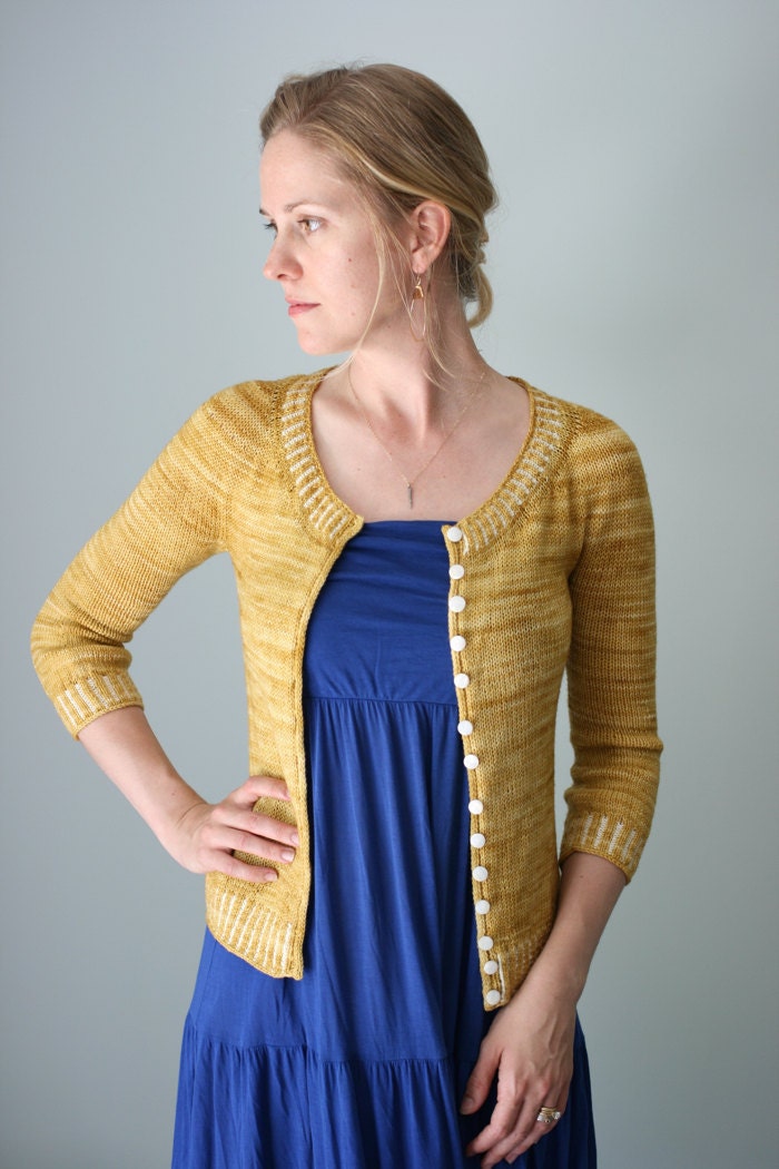 Safrani Cardigan PDF KNITTING PATTERN - Etsy