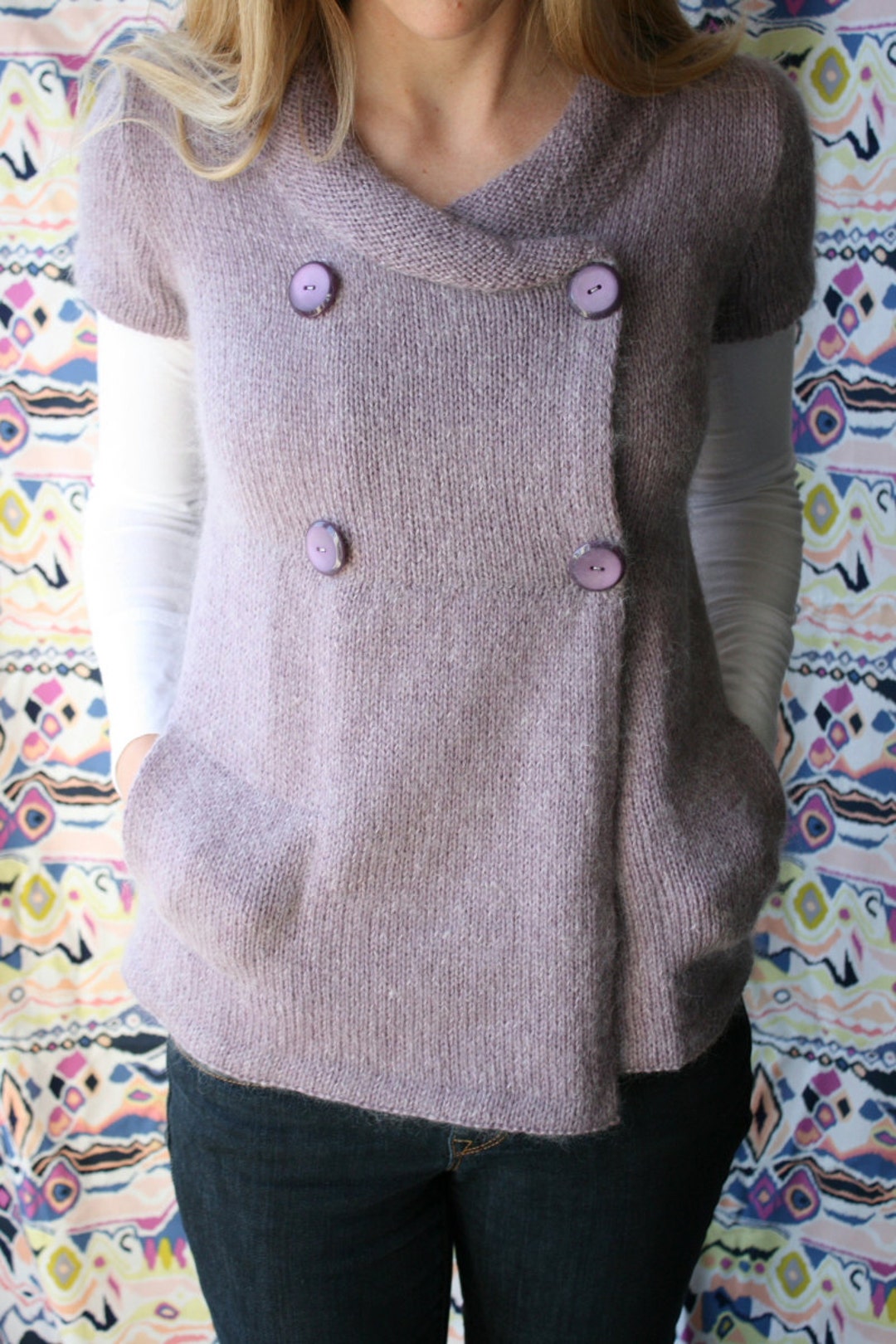 Koukla Cardigan PDF KNITTING PATTERN - Etsy