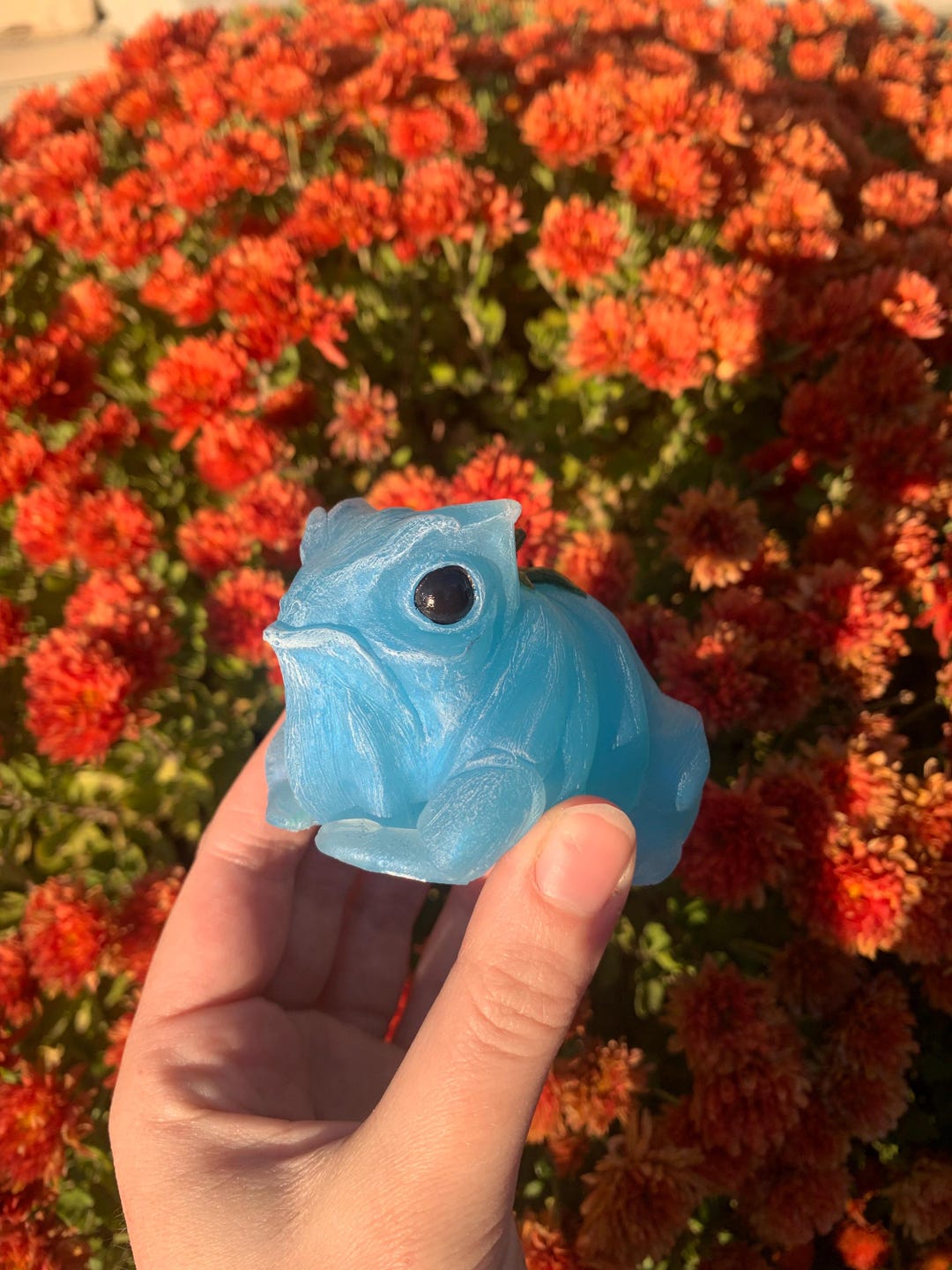 Blueberry Toad Figurine - Etsy