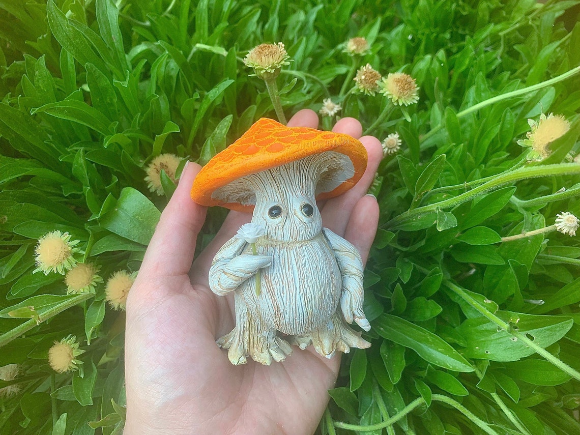 Mushroom Figurine Rudy Honey Cap Piltz Gnome - Etsy