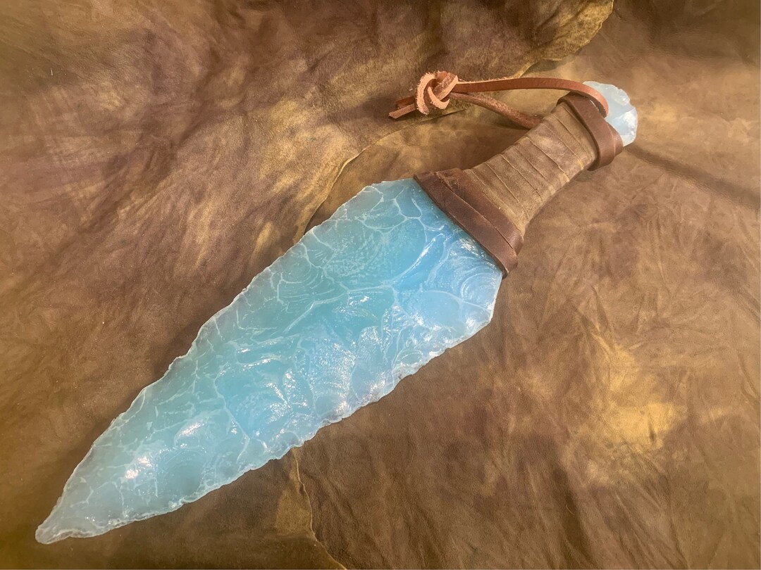 Ice Glow in the Dark Resin Dagger Everfrost Dagger - Etsy