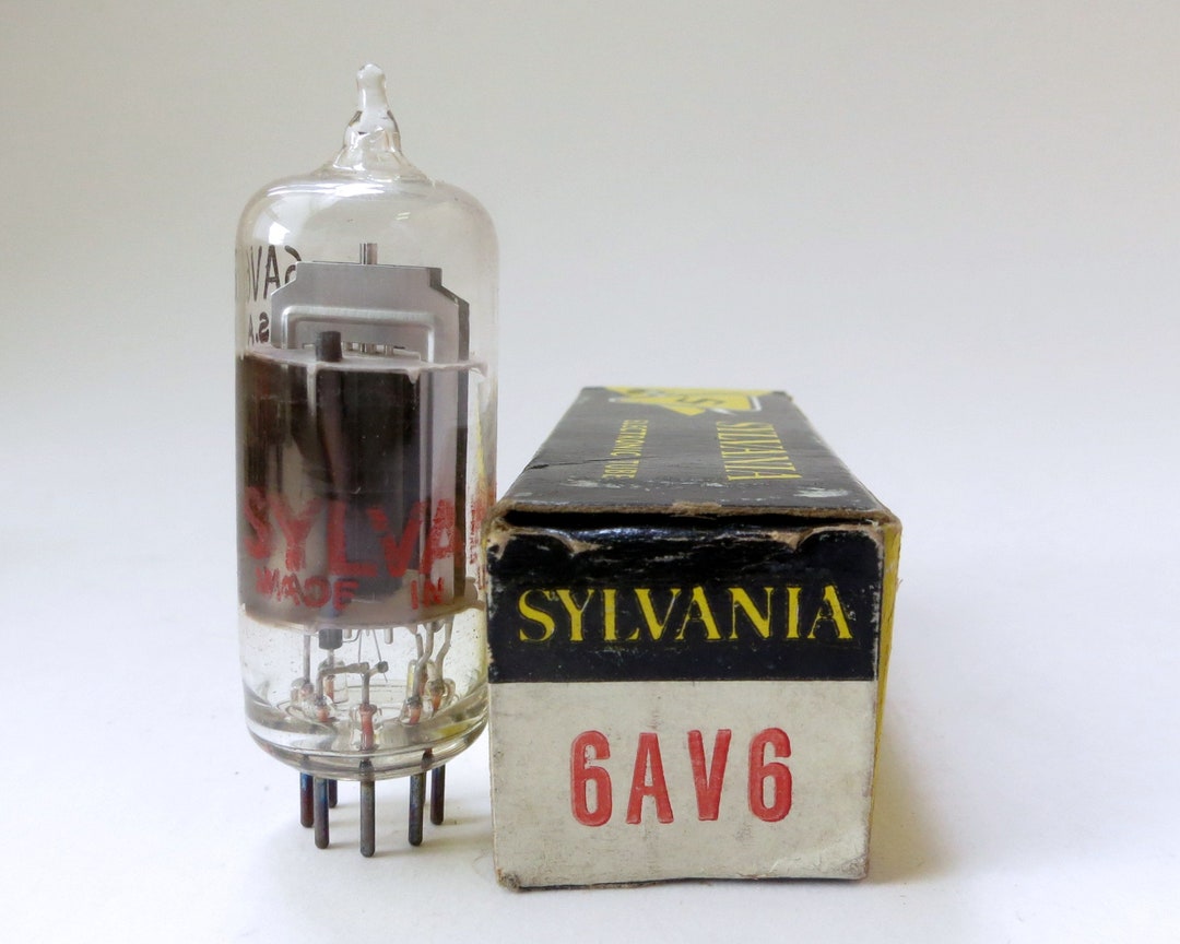 Sylvania 6AV6 Vacuum Tube - New Old Stock Radio Tube - Etsy