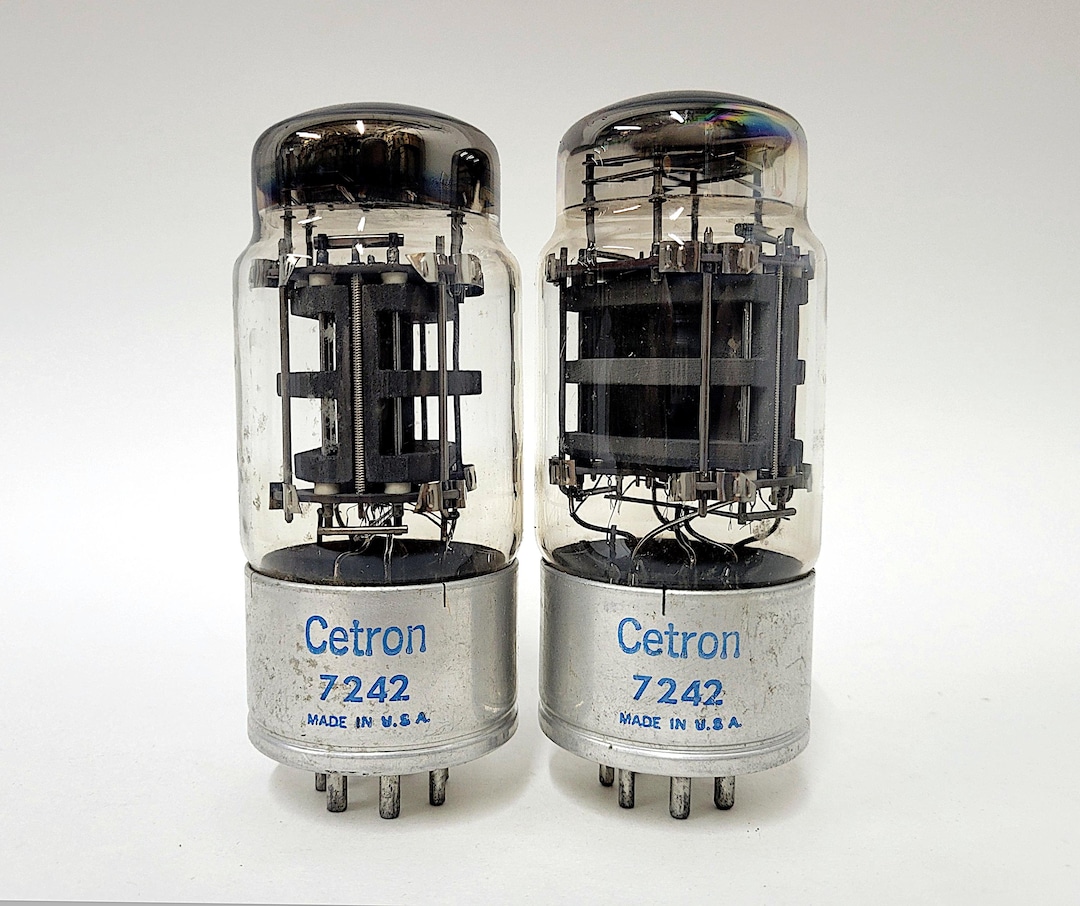 Pair: Cetron 7242 Vacuum Tubes Monster 100 Watt Triode Manufactured by ...