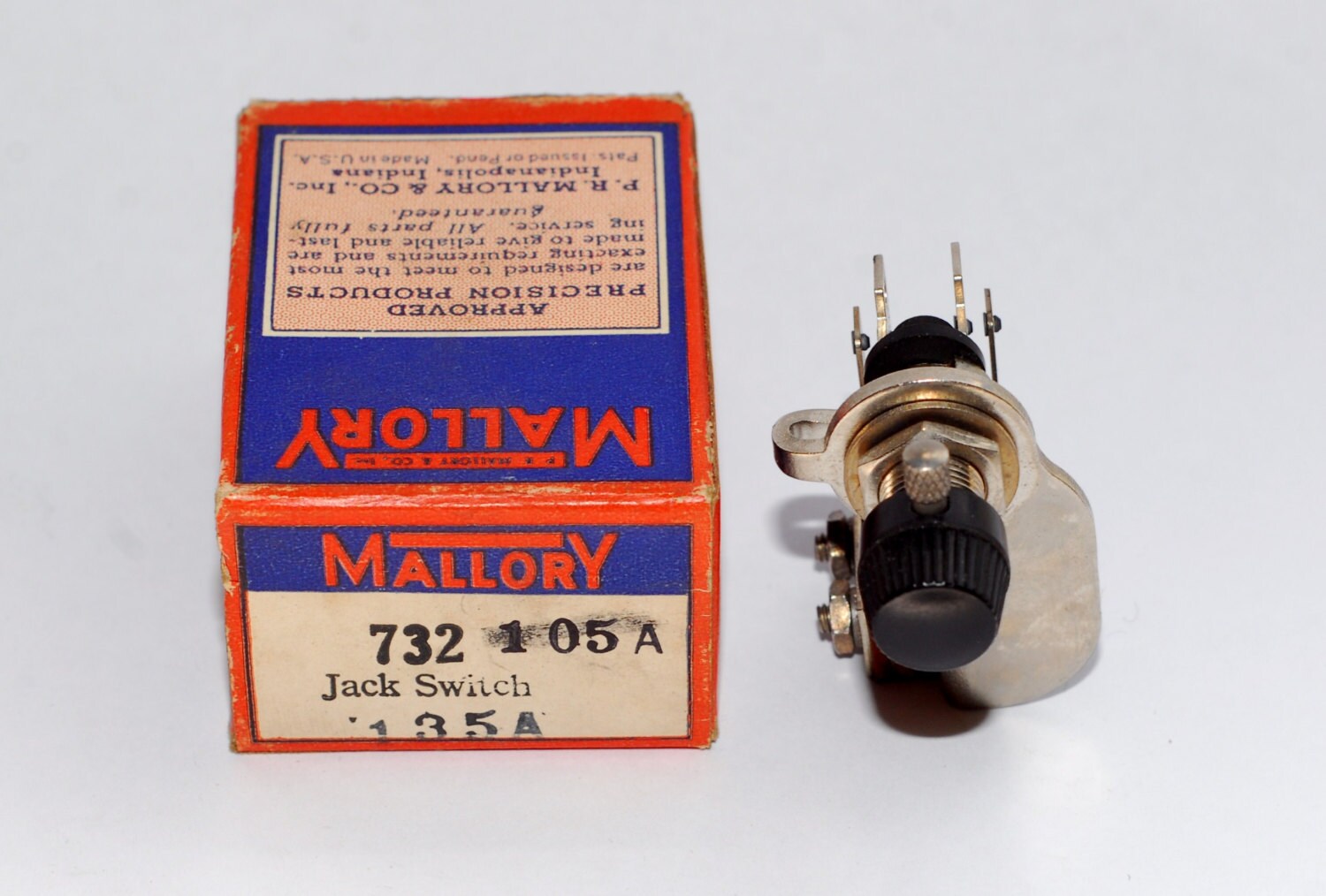 Mallory jack Switch Panel Mount Rotary Switch - Etsy