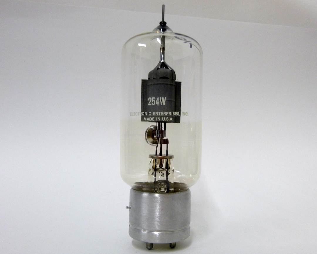 EE 254W Vacuum Tube - Large Glass Transmitting Tube - Electronic ...