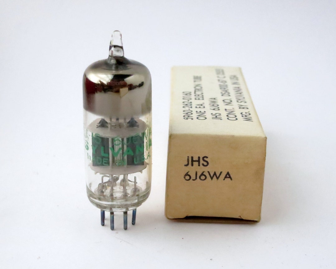 Sylvania JHS 6J6WA Vacuum Tube - New Old Stock - Original Box - Mid 1960's - 6J6 - ECC91 - Dual ...
