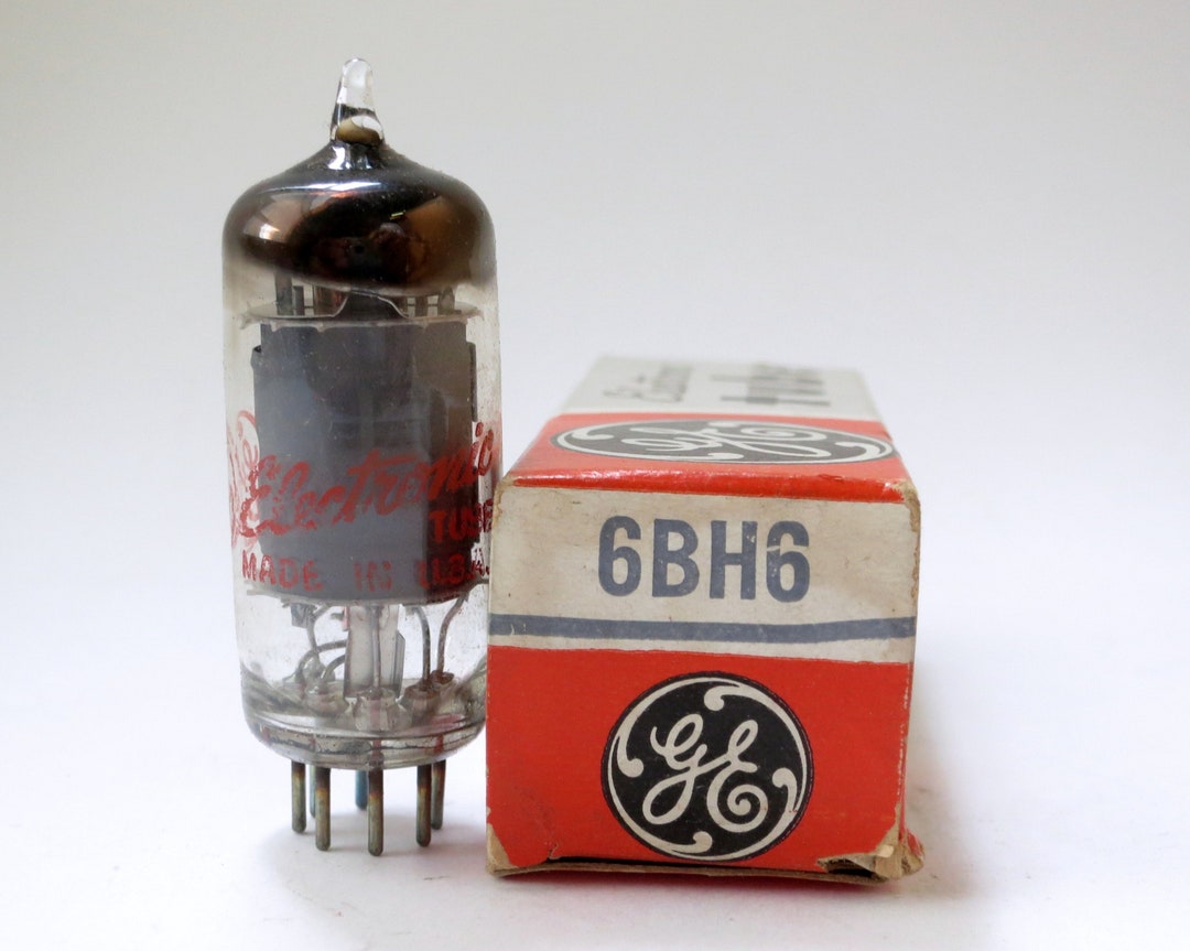 GE 6BH6 Vacuum Tube - New Old Stock - Original Box - Red Silk Screening ...