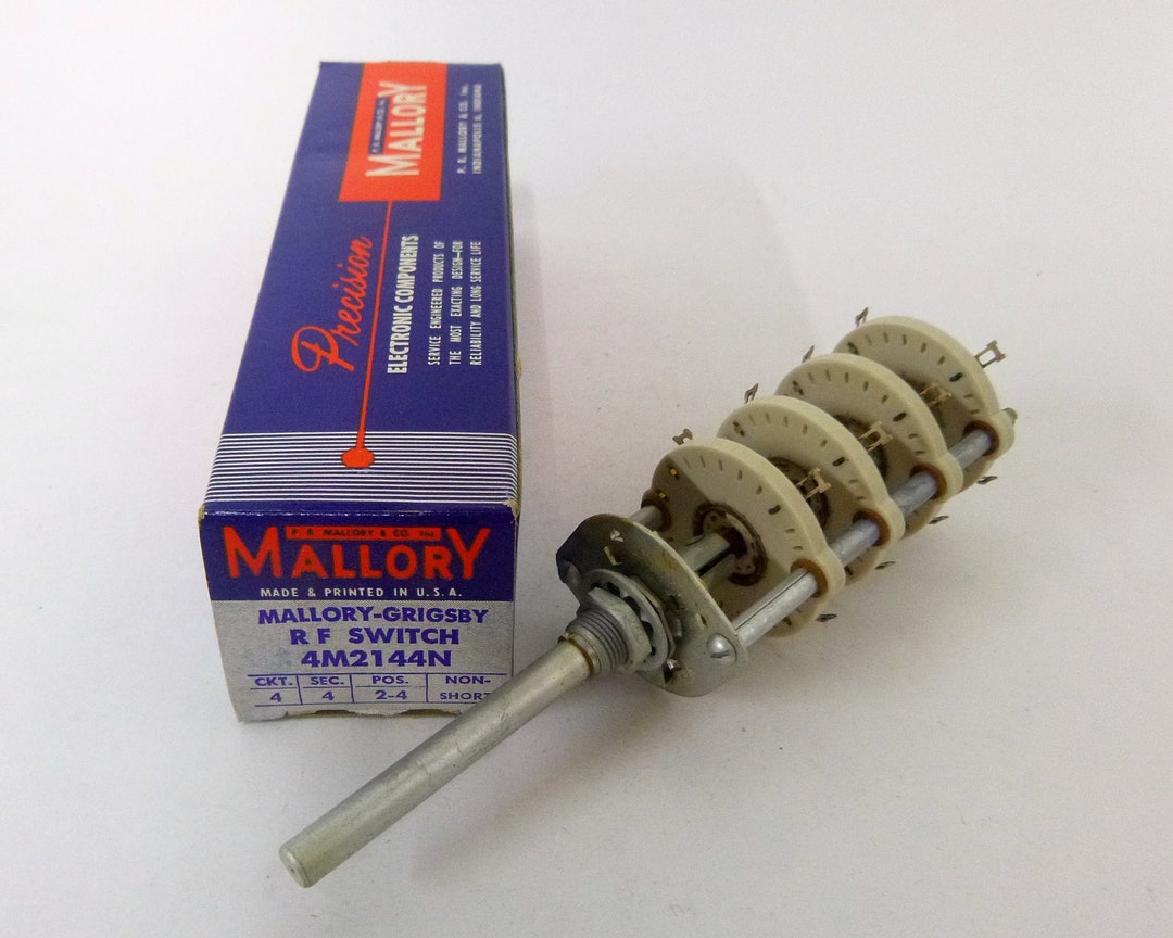 Mallory-grigsby 4M2144 4 Pole 2 to 4 Position RF Switch - Ceramic ...