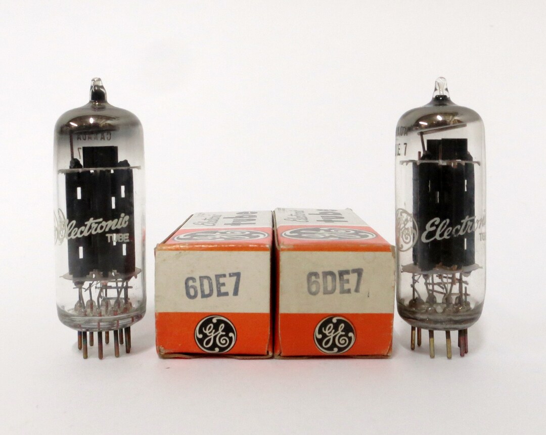 Pair: GE 6DE7 Vacuum Tubes- New Old Stock - Original Boxes - Excellent ...