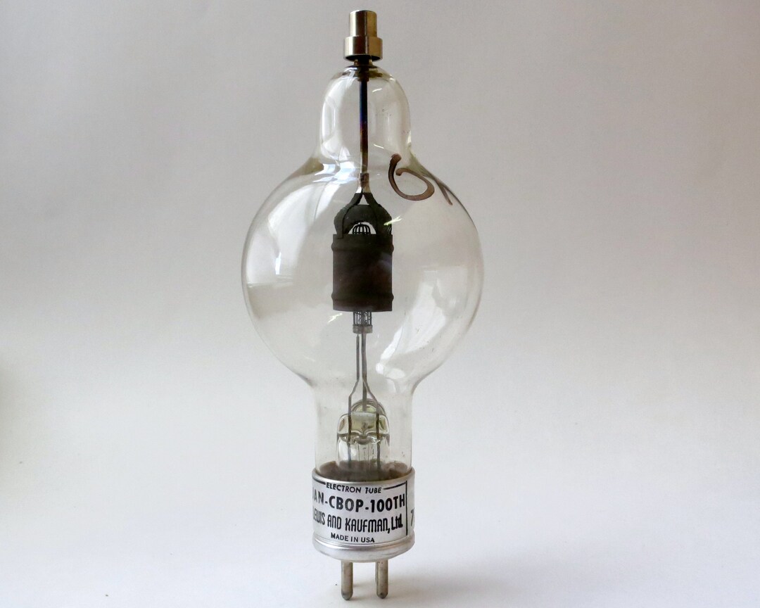 Lewis & Kaufman 100TH Vacuum Tube - Vintage Transmitting Tube With ...