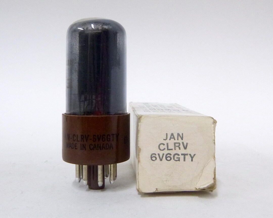GE JAN 6V6GTY Vacuum Tube New Old Stock General Electric CLRV 6V6GT ...