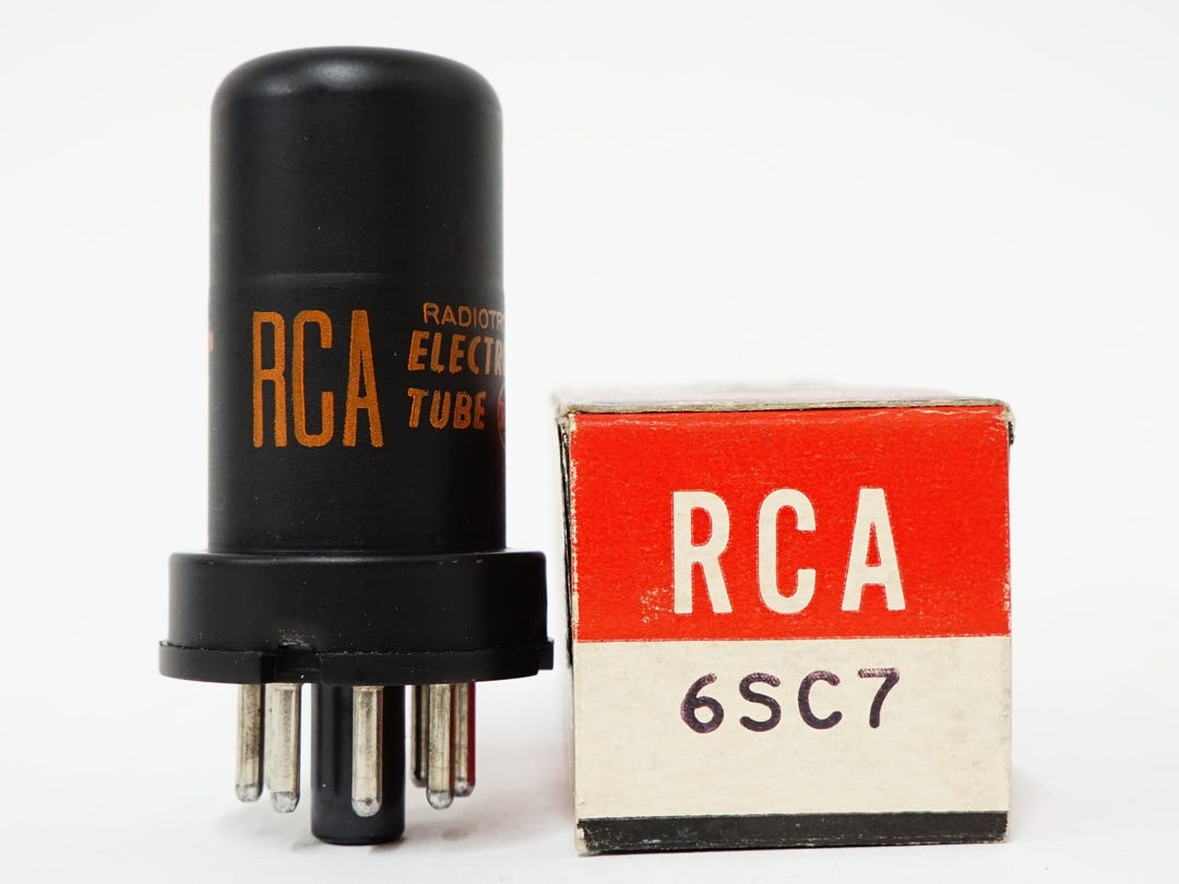 RCA 6SC7 Vacuum Tube - New Old Stock - Original Box - Excellent - Red ...