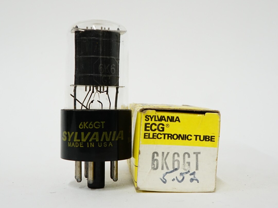 Sylvania 6K6GT Vacuum Tube - New Old Stock - Original Box - Excellent ...