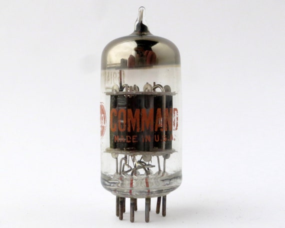 RCA Command 5814A vacuum tube black plates 12AU7 | Etsy