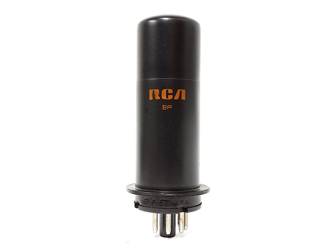 RCA 6L6 Vacuum Tube - New Old Stock - Original Box - MINT - Metal - "modern" Logo - Red Silk ...