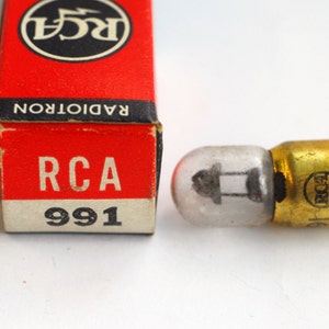 RCA 991 Neon Bulb - Used as a Regulator in Early Gear - NE16 Neon Light ...