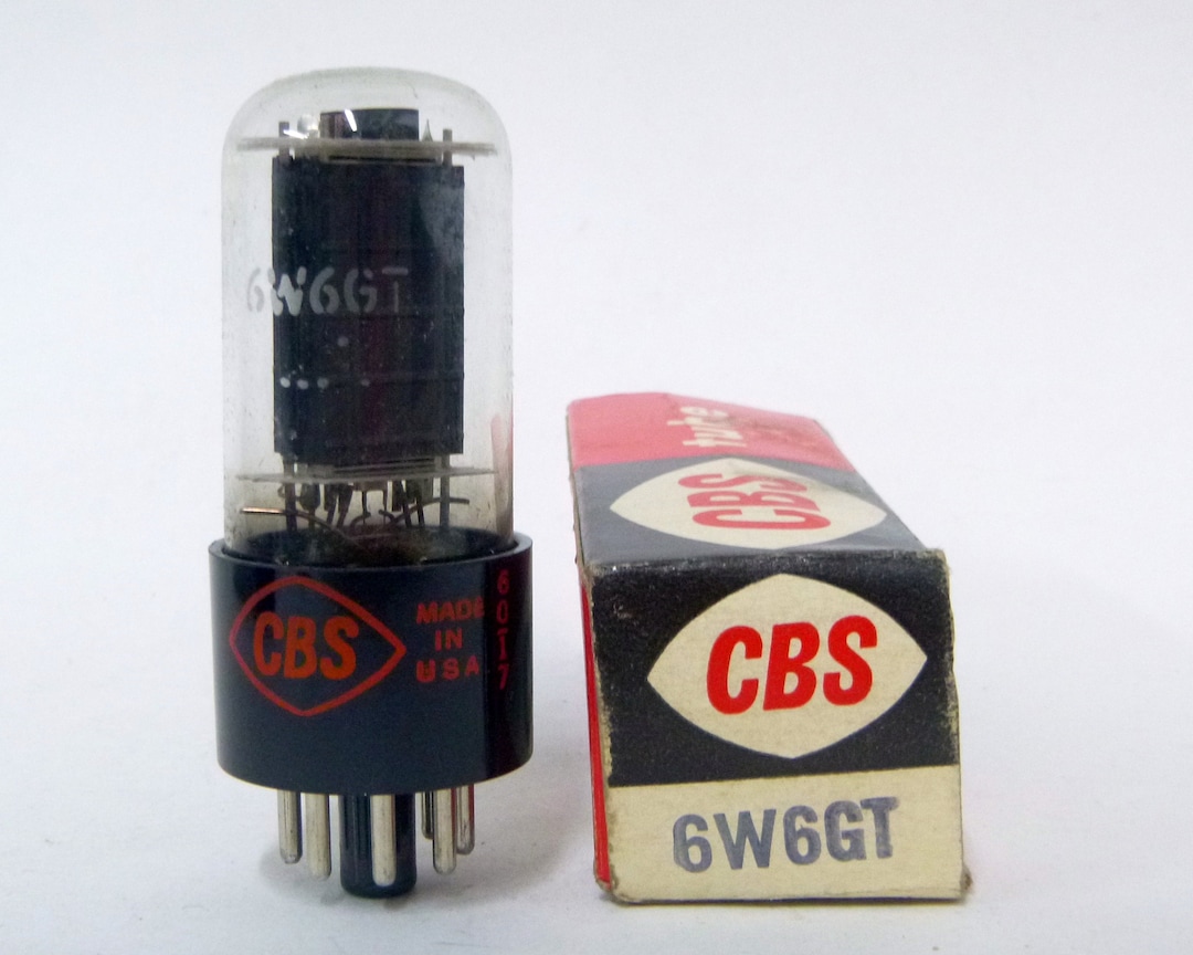 CBS 6W6GT Vacuum Tube - New Old Stock - Original Box - Excellent ...