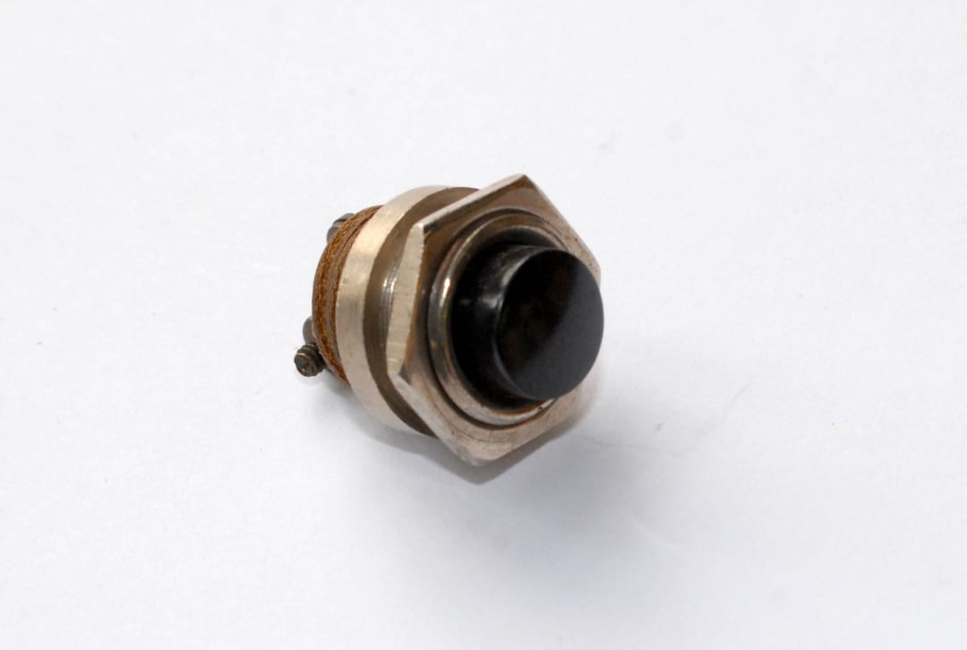 Vintage Push Button Switch With Bakelite Button - Door Bell Button - Etsy