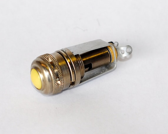 Yellow lens pilot light assembly with mechanical dimmer | Etsy