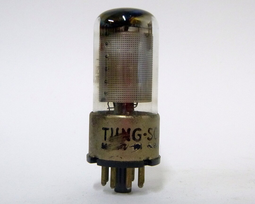 Tung Sol 12SK7GT Vacuum Tube - Perforated Plate - Glass 12SK7 - Mesh ...