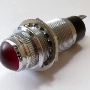 Vintage Pilot Light Assembly for Deep Panels With Red Jewel - Etsy