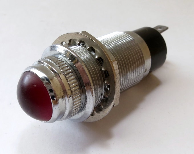 Vintage Pilot Light Assembly for Deep Panels With Red Jewel - Etsy