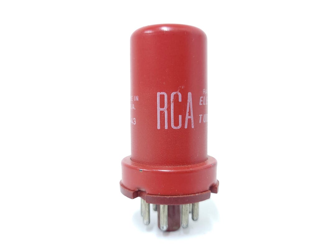 RCA 5693 Vacuum Tube Red Envelope White Silk Screening Special 6SJ7 ...