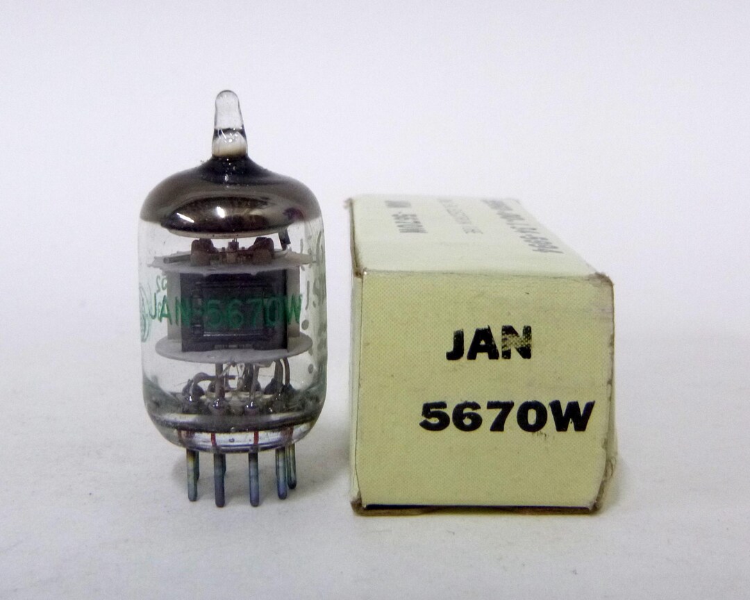 GE JAN 5670W Vacuum Tube New Old Stock Original Box Excellent Condition ...