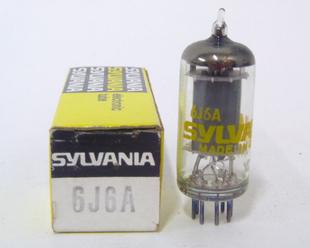 Sylvania 6J6A Vacuum Tube - New Old Stock - Original Box - 6J6 - ECC91 ...
