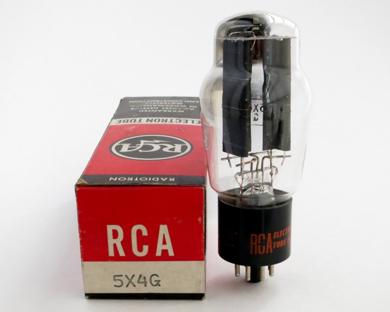 RCA 5X4G Vacuum Tube Black Plate Mint Condition | Etsy
