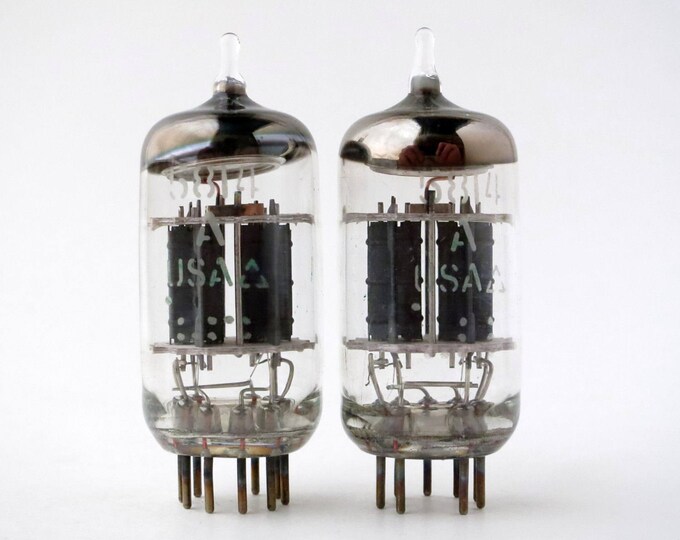 Pair: GE 5814A Vacuum Tubes - General Electric Industrial 12AU7 - Etsy