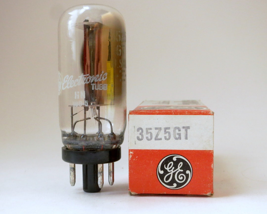 GE 35Z5GT Vacuum Tube - Coin Base - All American 5 Tube Table Radios ...