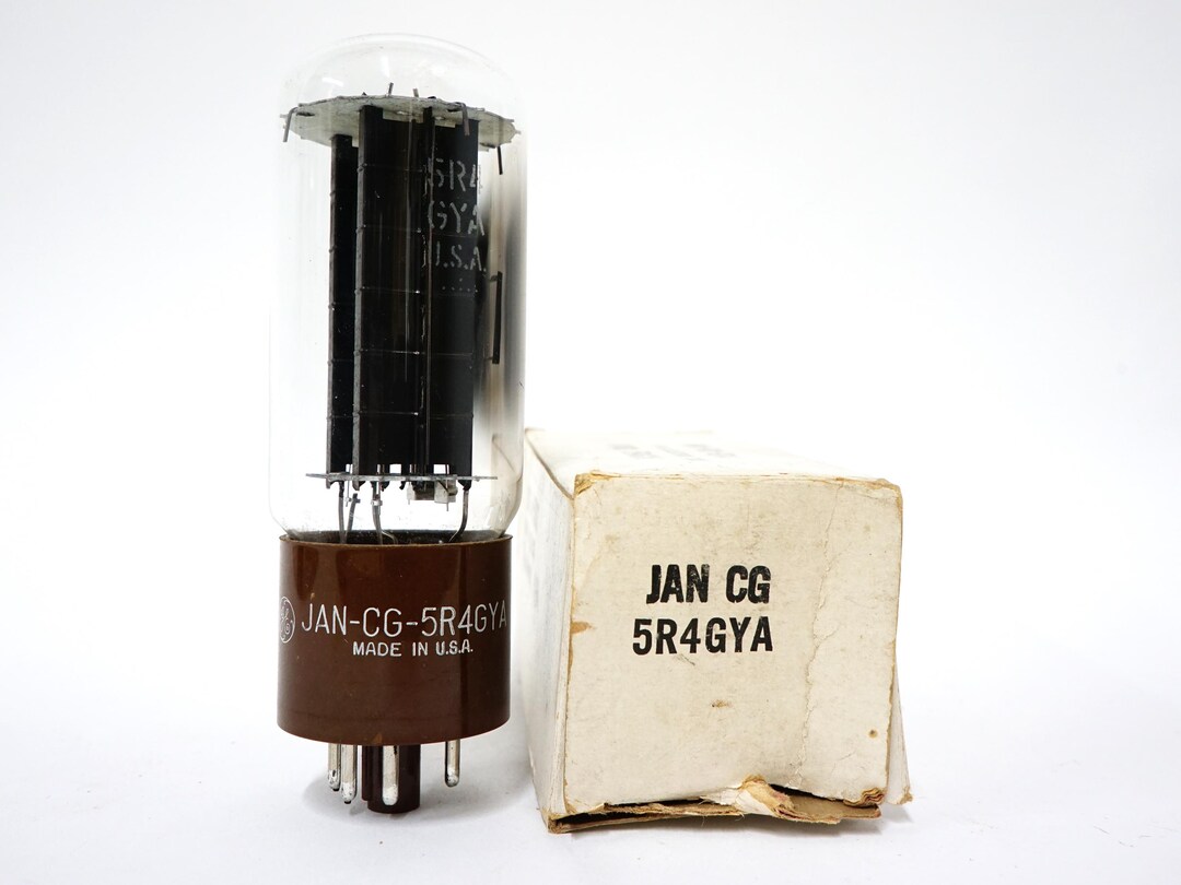 GE JAN 5R4GYA Vacuum Tube - New Old Stock - Original Box - Mint - Black ...