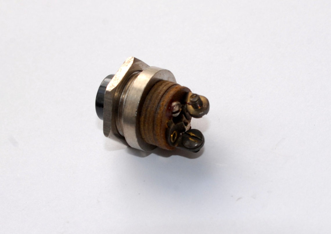 Vintage Push Button Switch With Bakelite Button - Door Bell Button - Etsy