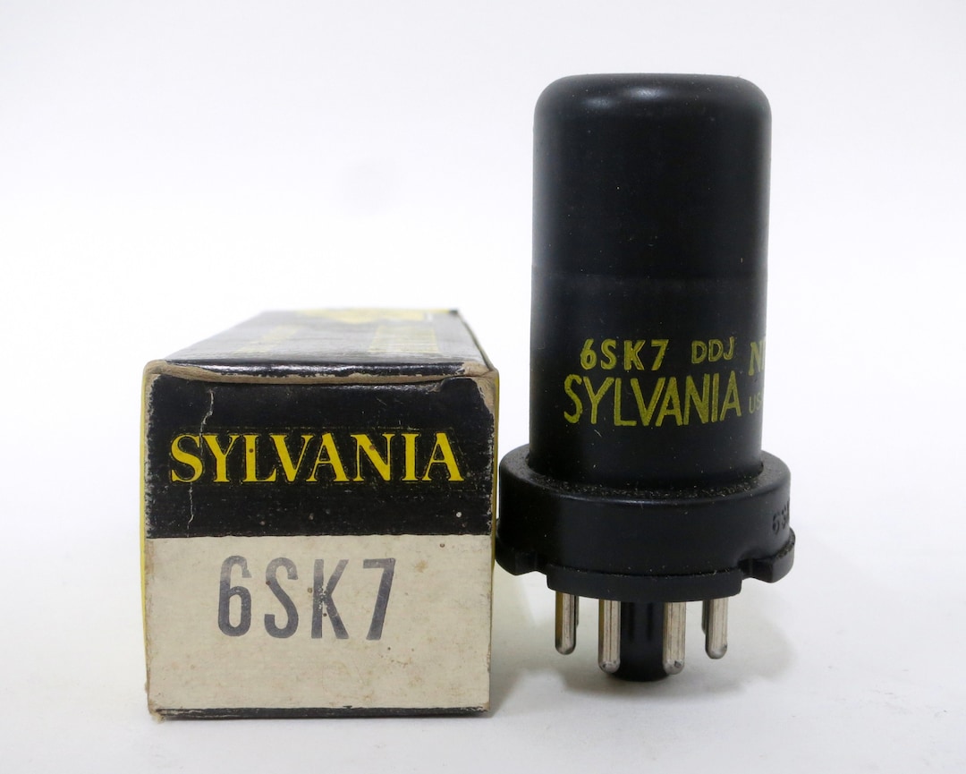 Sylvania 6SK7 Vacuum Tube New Old Stock Original Box Metal Federal AM ...