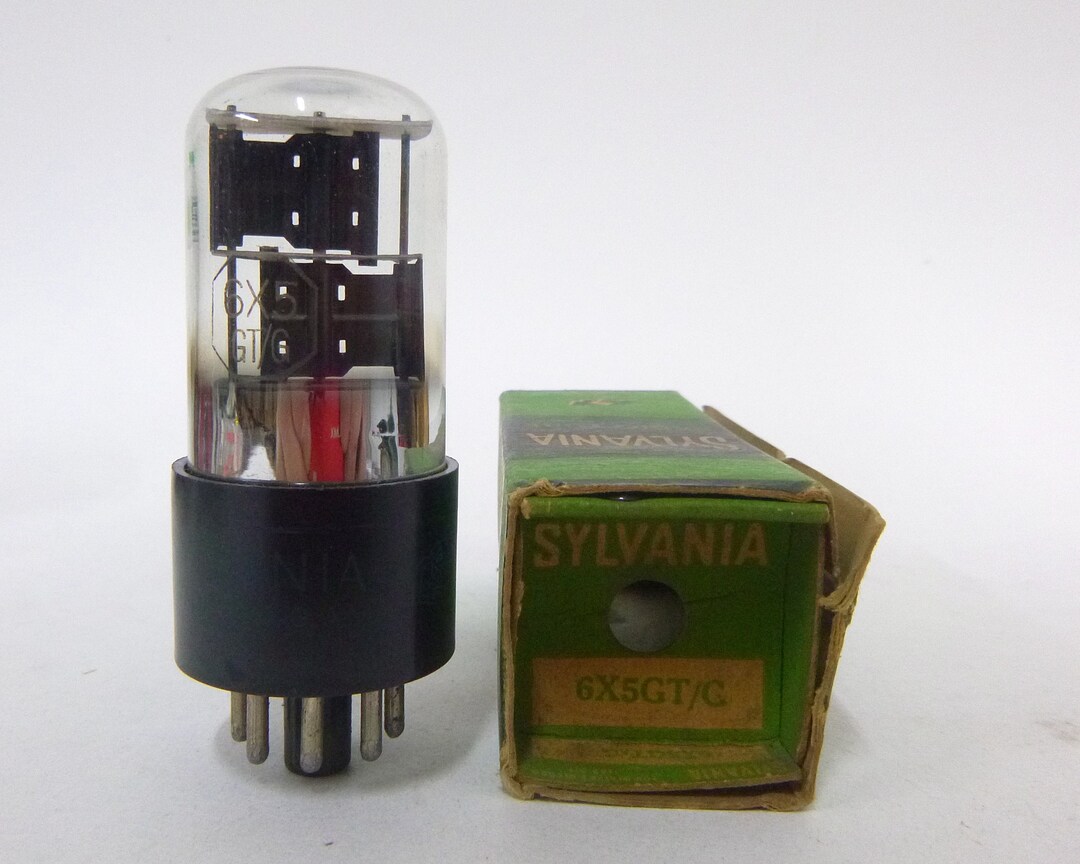 Sylvania 6X5GT Vacuum Tube - New Old Stock - Original Box - Black ...