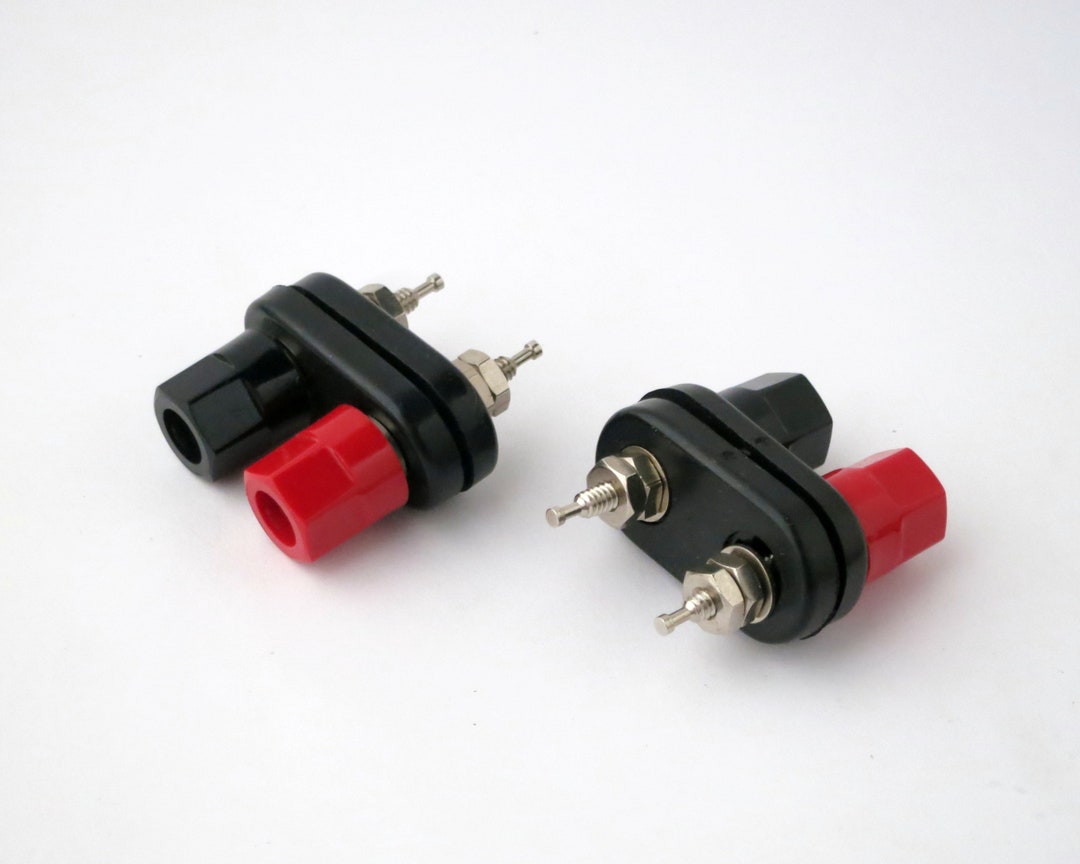 Pair: Dual 5 Way Binding Posts With Mounting Plates - Etsy