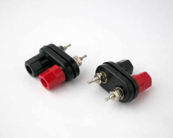 Pair: Dual 5 Way Binding Posts With Mounting Plates - Etsy