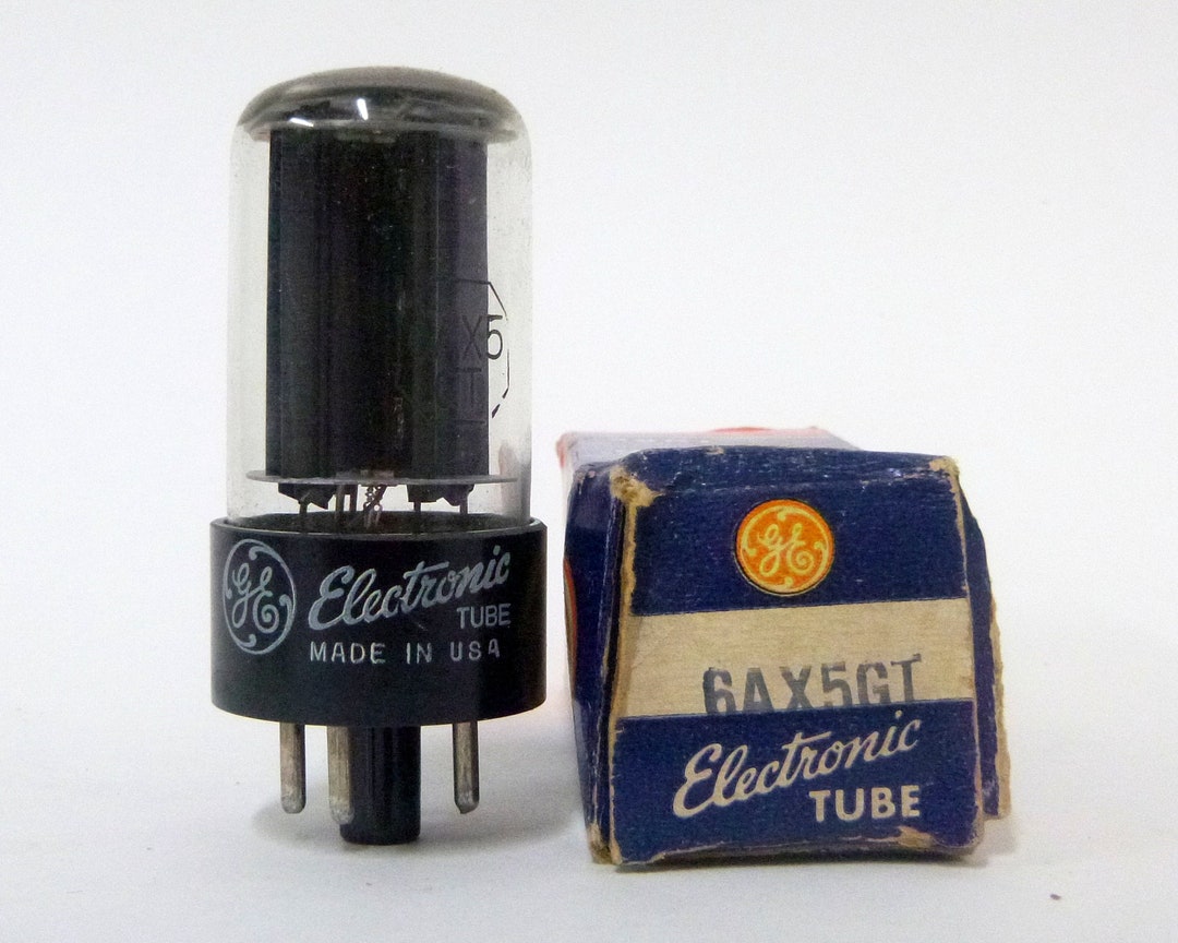 GE 6AX5GT Vacuum Tube - New Old Stock - Original Box - Manufactured by ...